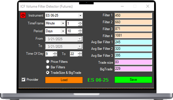 ICF Market NinjaTrader Volume Indicators & Order Flow Tools